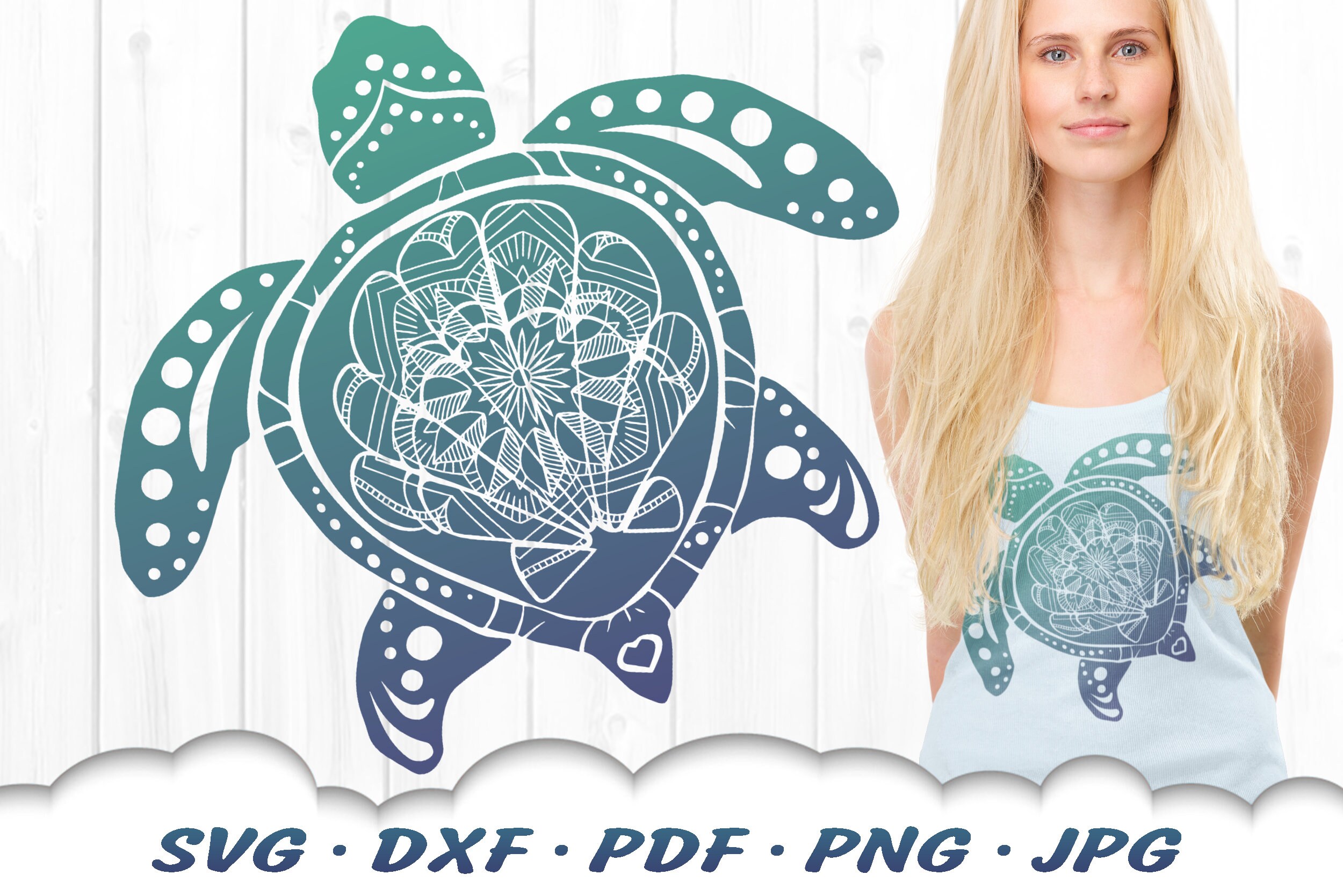 Turtle Mandala Svg Files for Cricut Sea Turtle Svg Turtle - Etsy