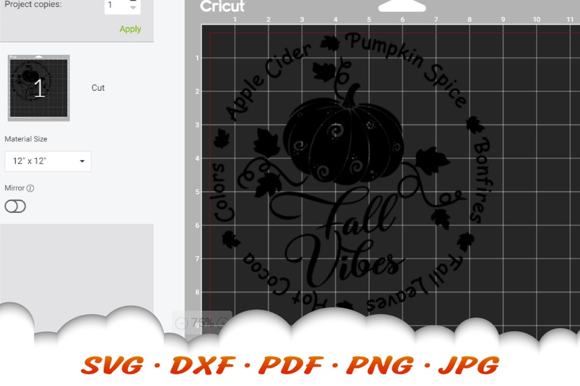 Hello Fall Vibes Pumpkin Rounds SVG Bundle Hello Fall Svg | Etsy