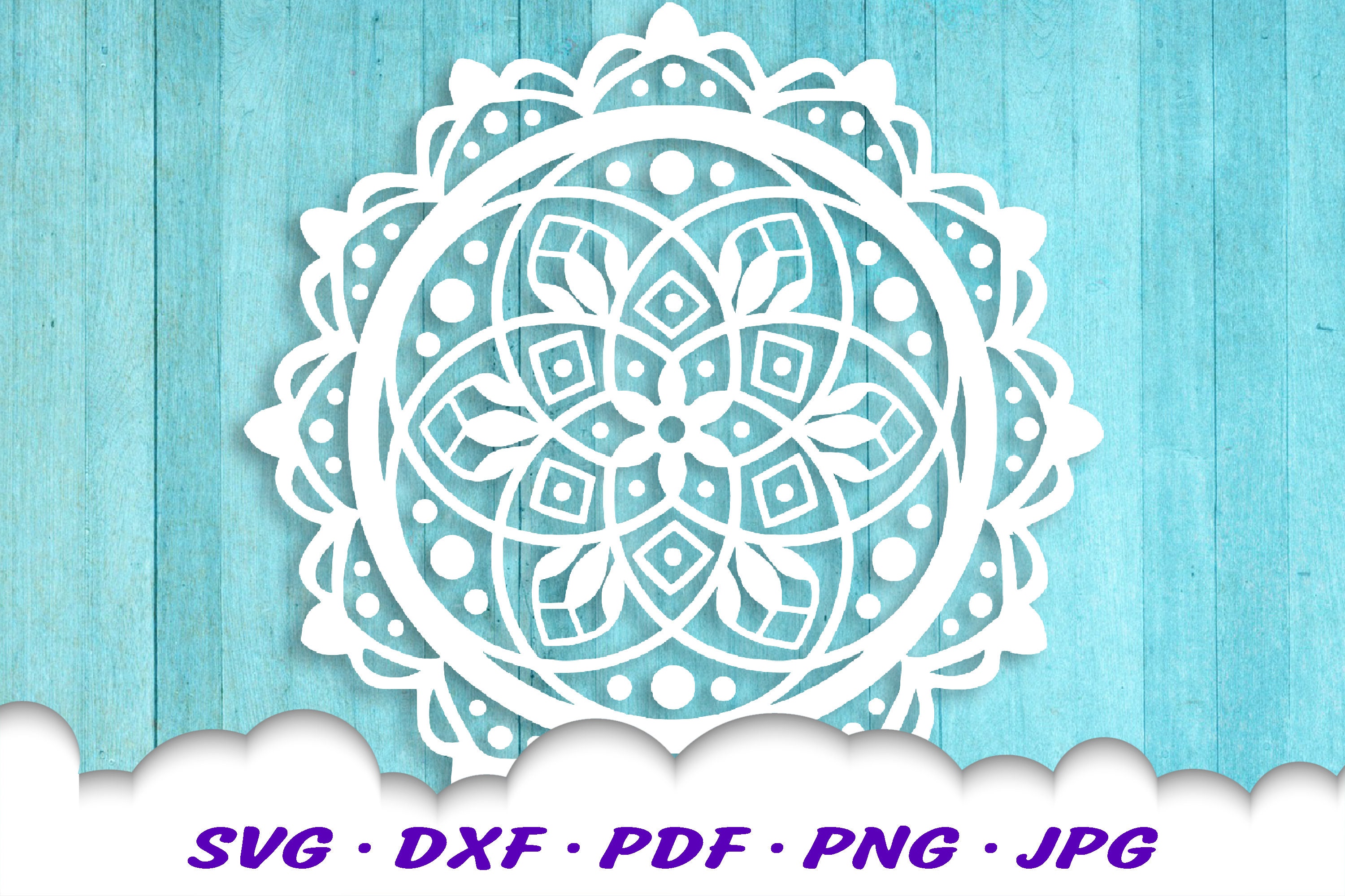 MANDALA Svg Files for Cricut Mandala Silhouette Yoga Svg - Etsy
