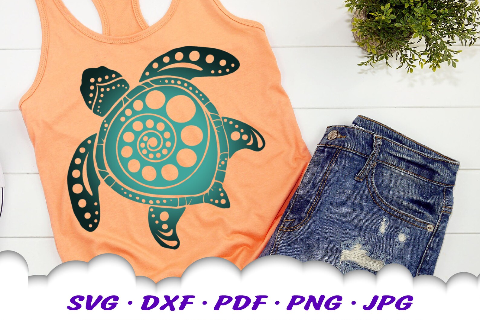 Turtle Spiral Mandala SVG Turtle SVG Files for Cricut - Etsy