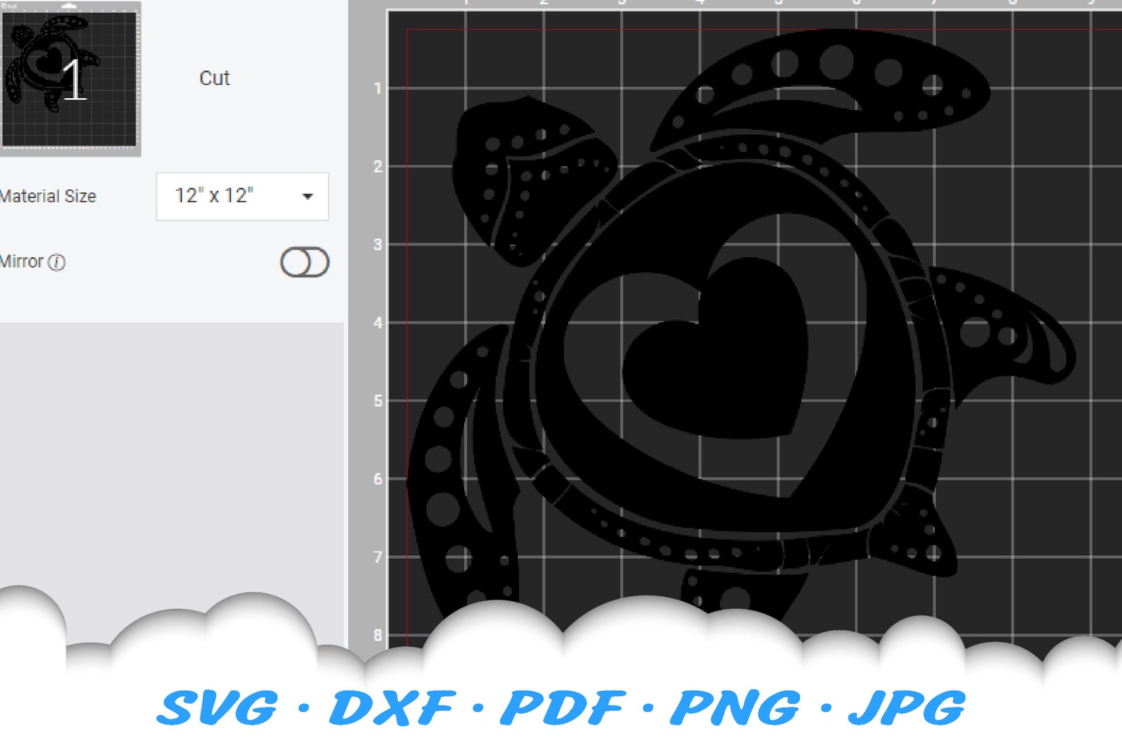 Valentine Heart Sea Turtle SVG Sea Turtle SVG Turtle SVG - Etsy