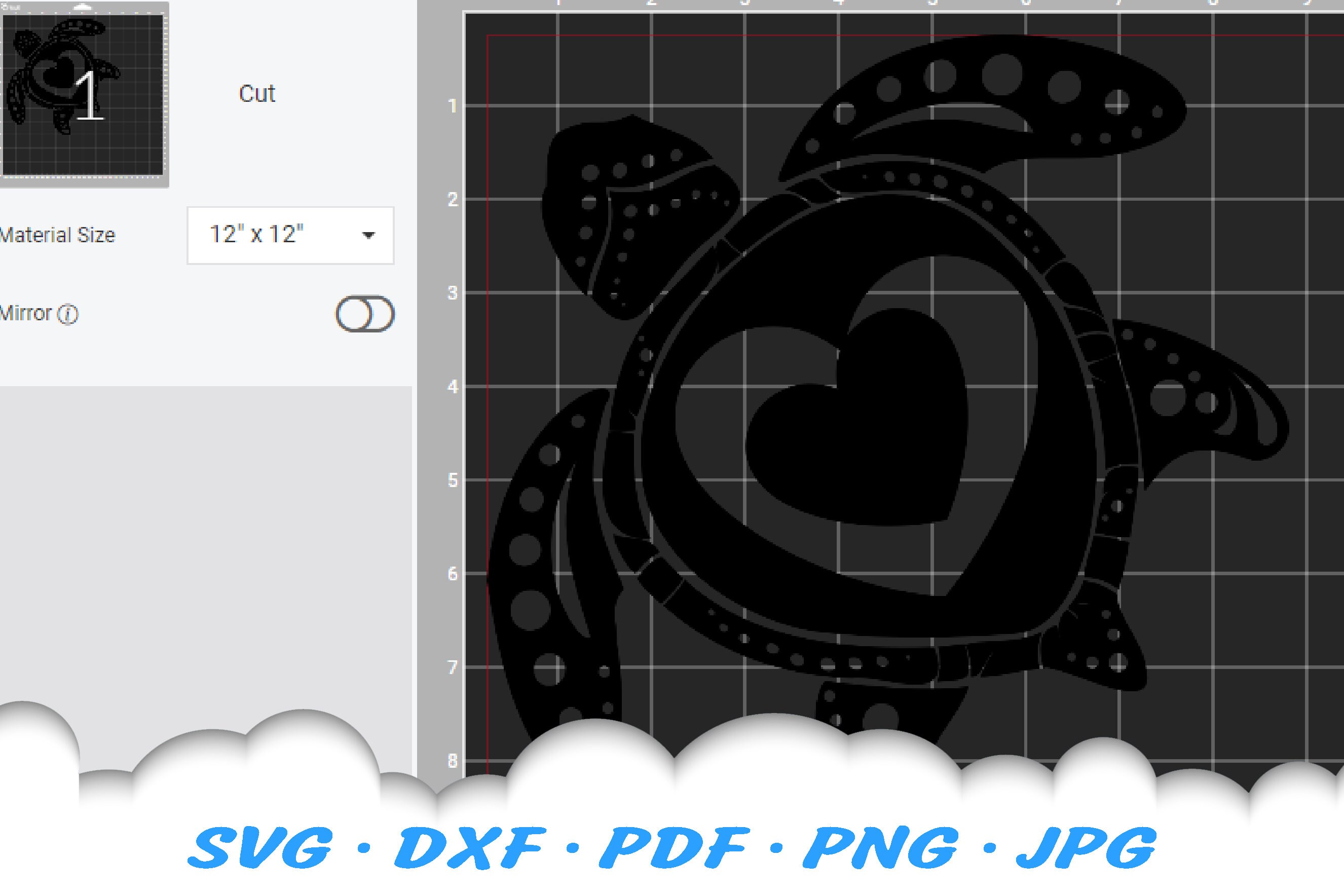 Valentine Heart Sea Turtle SVG Sea Turtle SVG Turtle SVG | Etsy