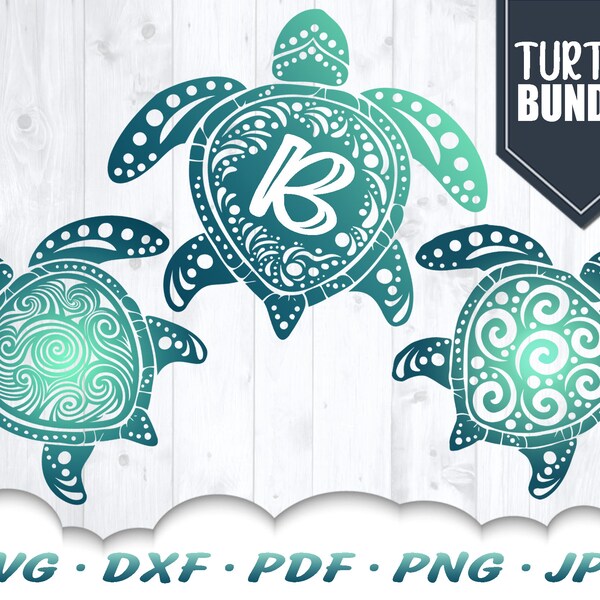 Sea Turtle Monogram - Etsy