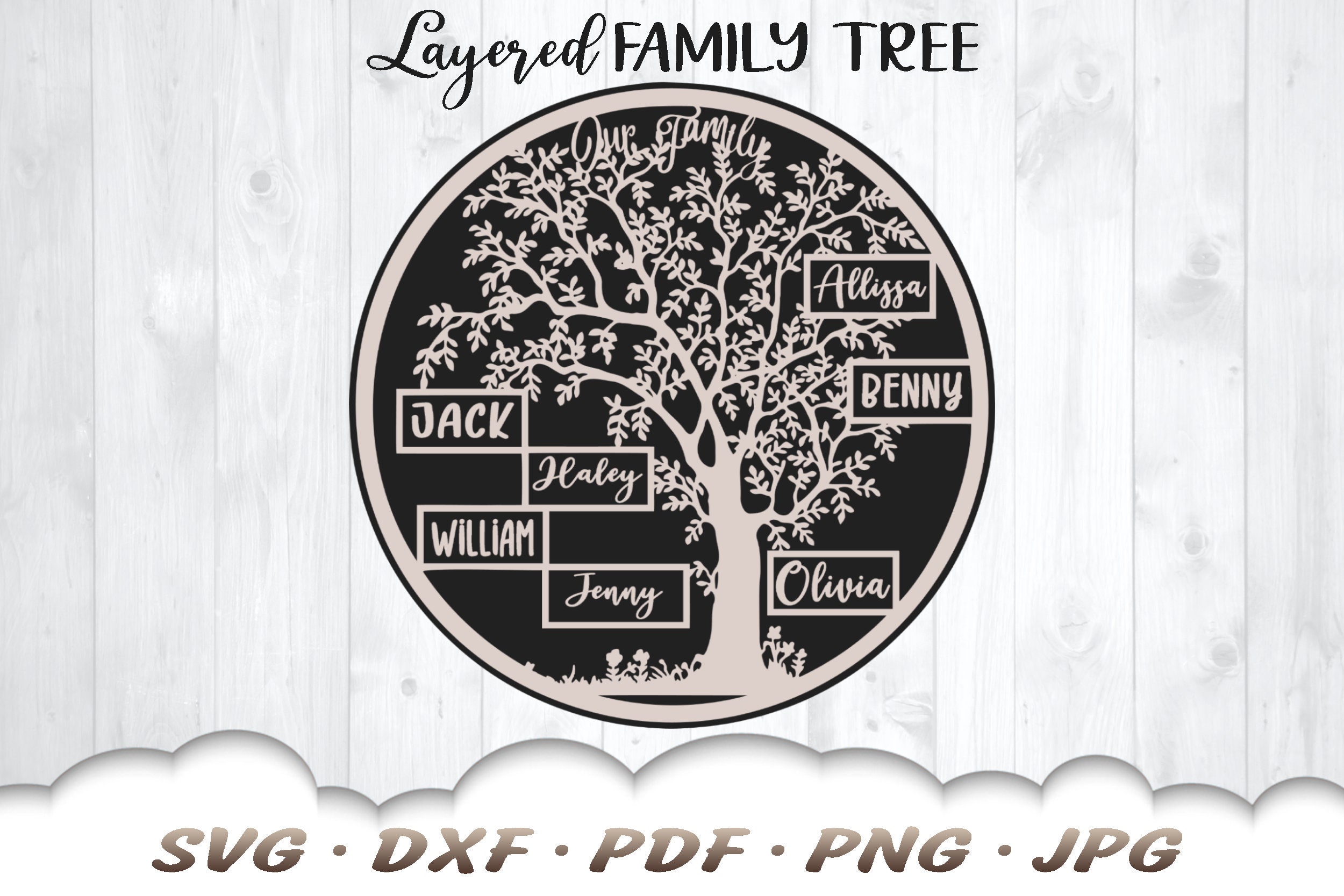 Customizable Family Tree Svg Family Tree Svg Files for - Etsy Australia