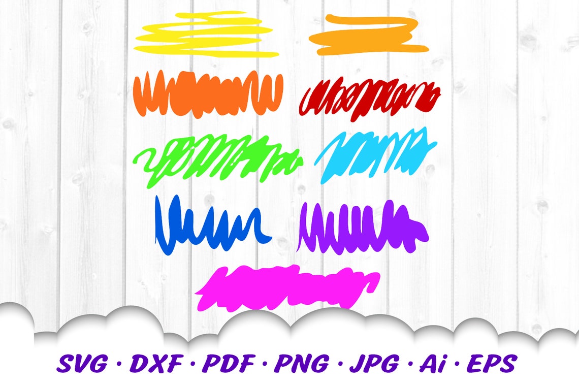 Scribbles SVG Bundle Marker Scribbles SVG Scribbles Svg - Etsy