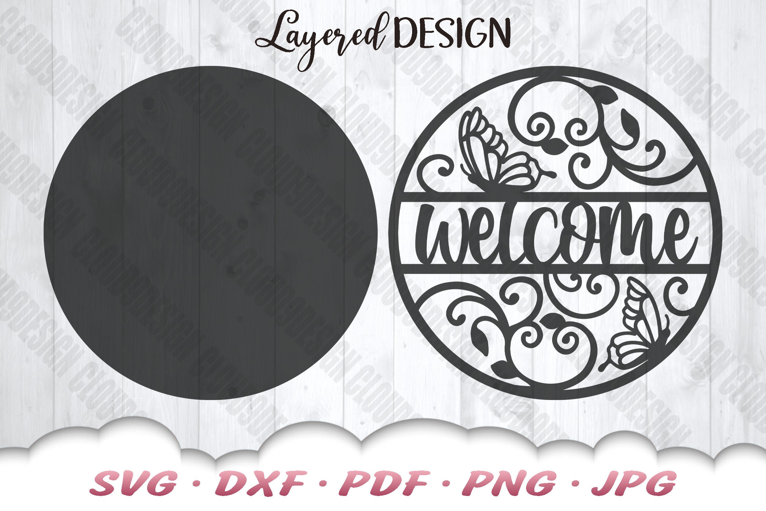 Welcome Spring Sign Svg Floral Welcome Svg Files for Cricut - Etsy