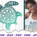Zentangle Turtle SVG Files for Cricut - Sea Turtle SVG - Sea Turtle ...