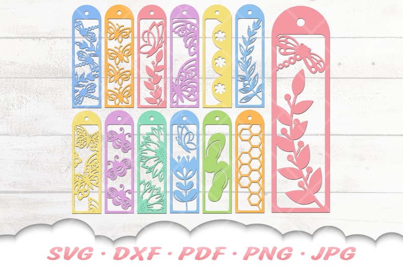 Spring Bookmark SVG Bundle Bookmark Svg Spring Svg - Etsy
