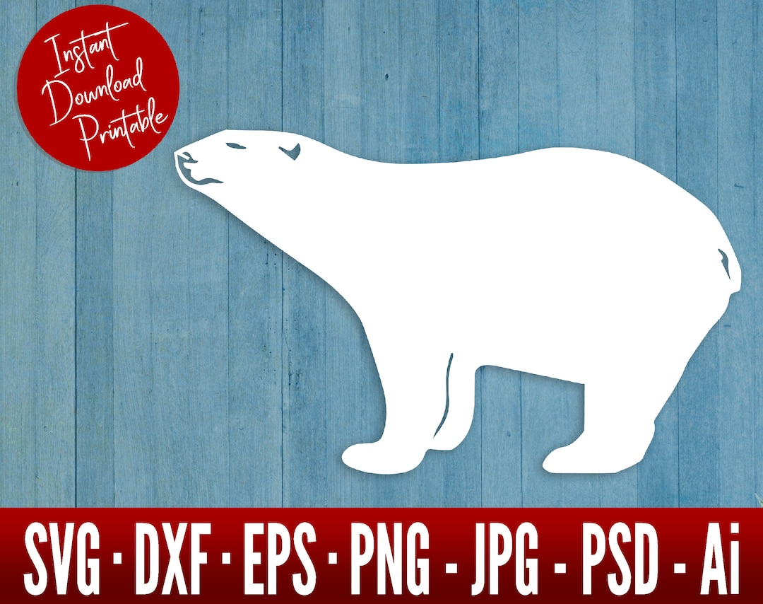 POLAR BEAR SVG Bear Svg Polar Bear Svg Files for Cricut Nordic Sign Svg ...