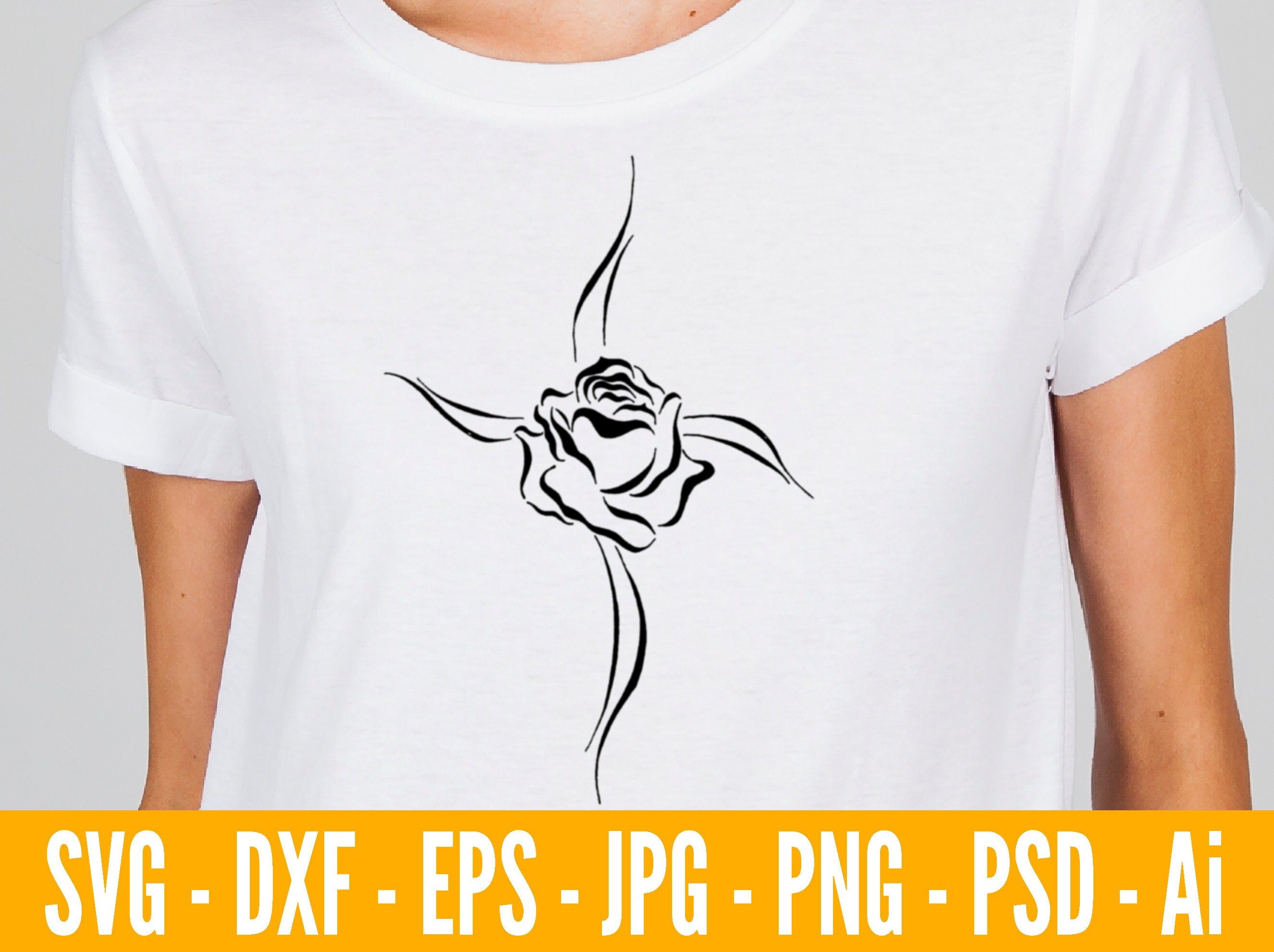 Rose Cross SVG Cross SVG Rose Svg Files for Cricut Svg - Etsy Ireland