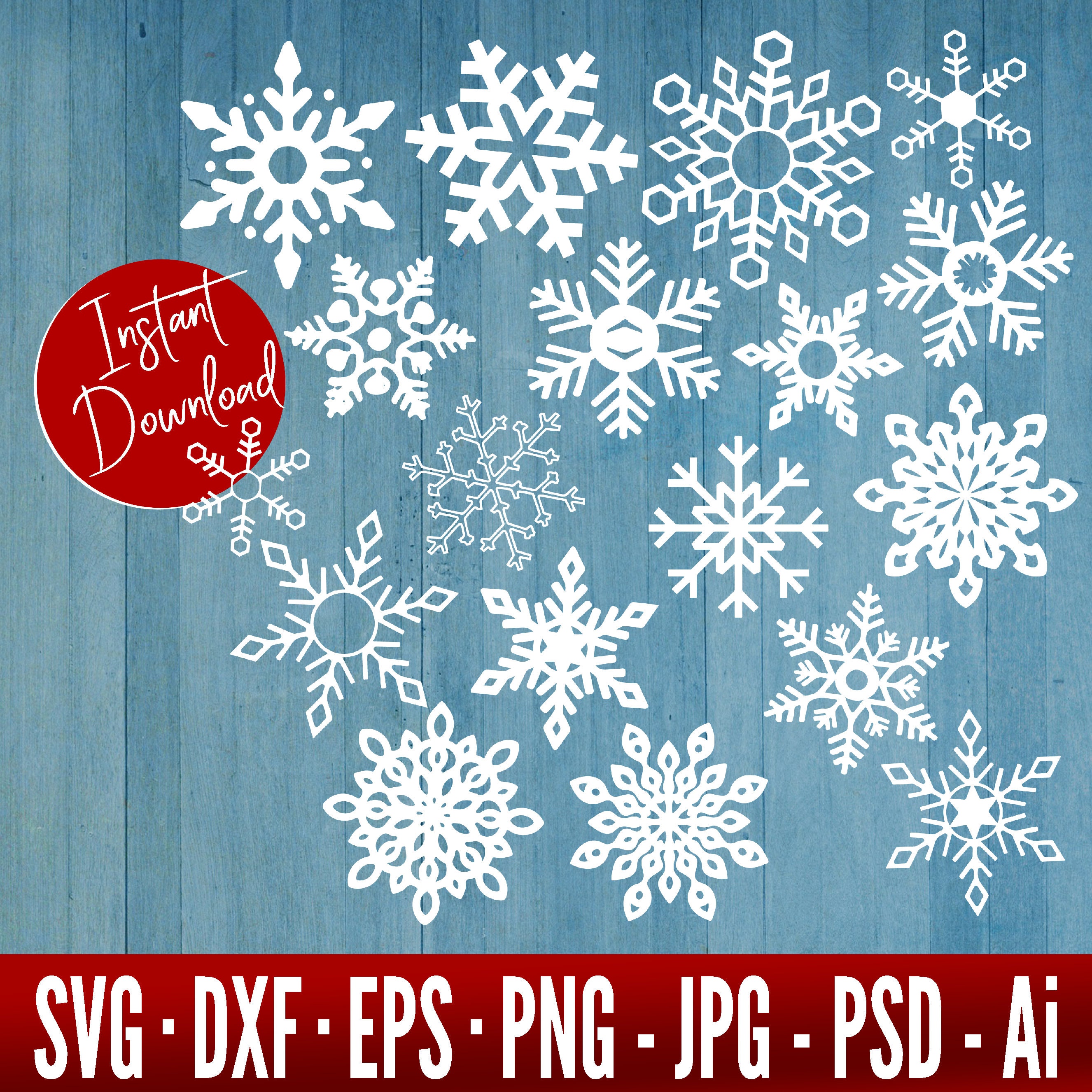 Snowflake SVG Bundle Snowflake SVG Snowflake SVG Files for | Etsy