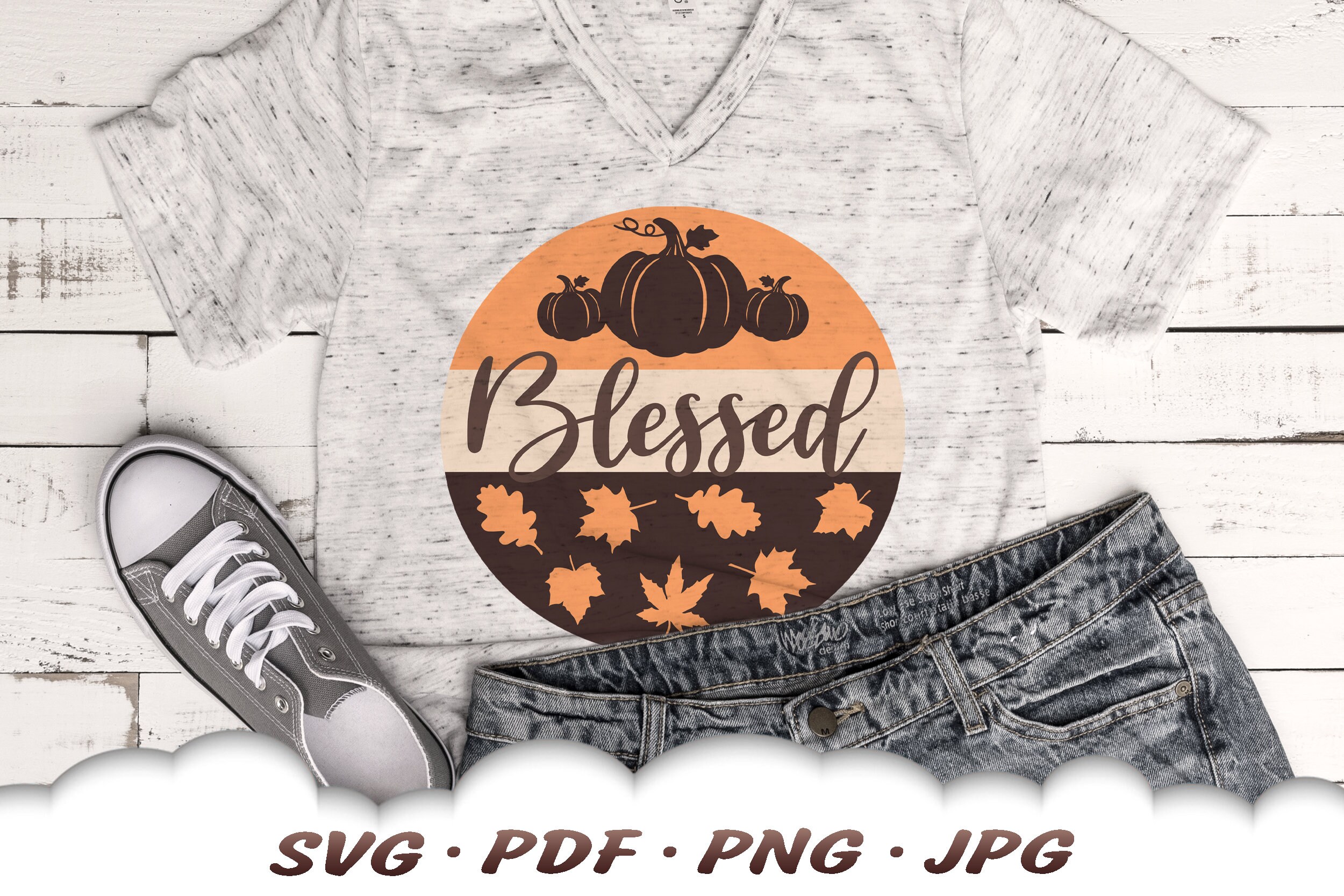 Blessed Pumpkin Svg Files for Cricut Fall Leaves Svg - Etsy Ireland