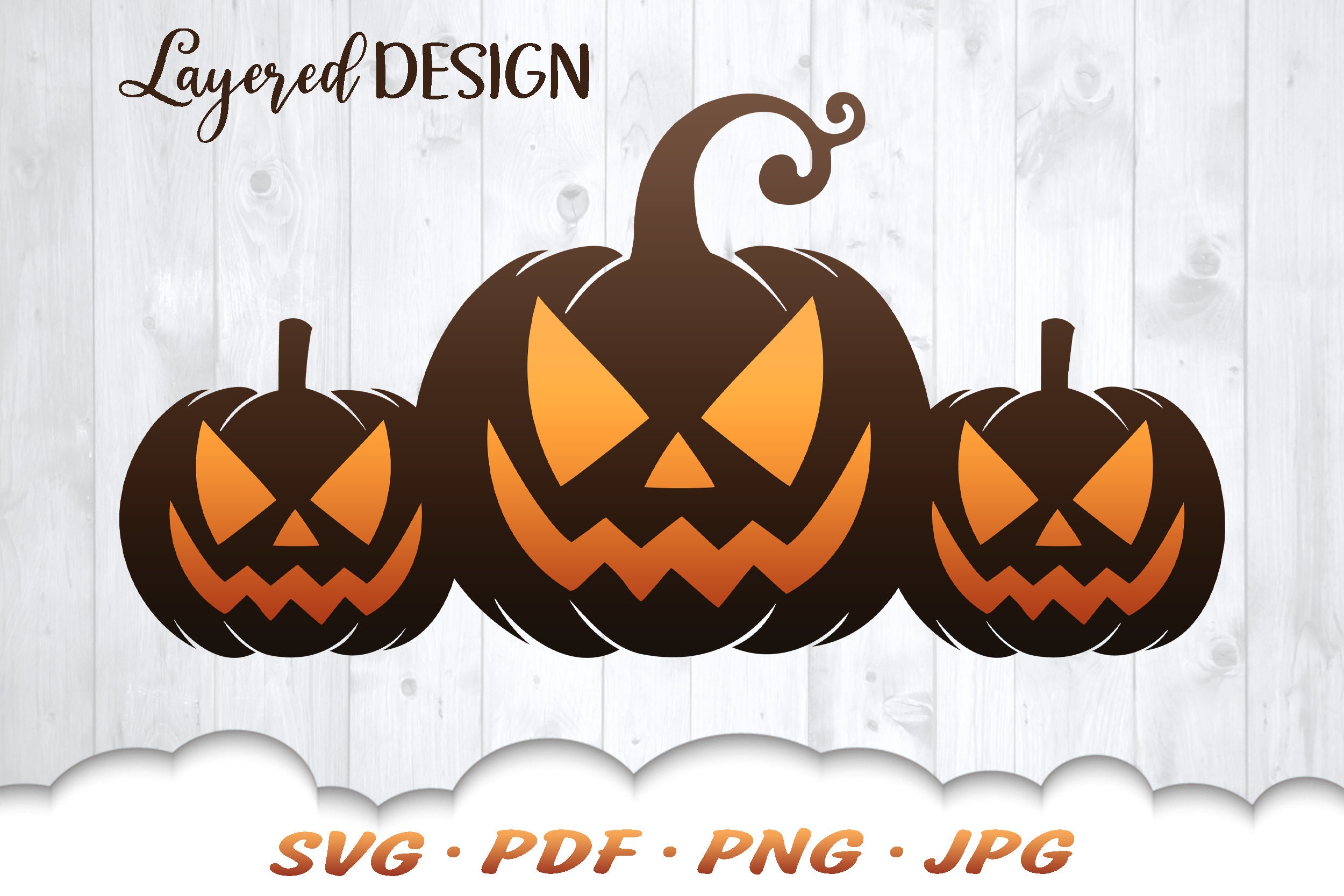 Halloween Pumpkin Svg Halloween Svg Files for Cricut - Etsy