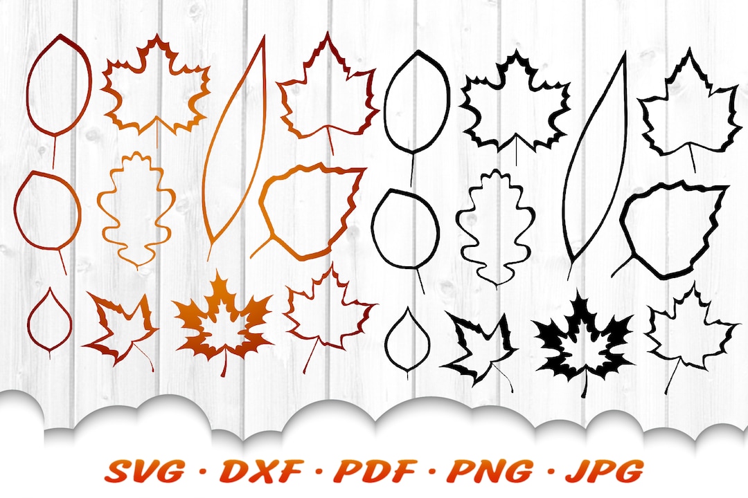 Fall Leaves SVG - Fall Svg Bundle - Svg Files for Cricut - Leaves SVG ...