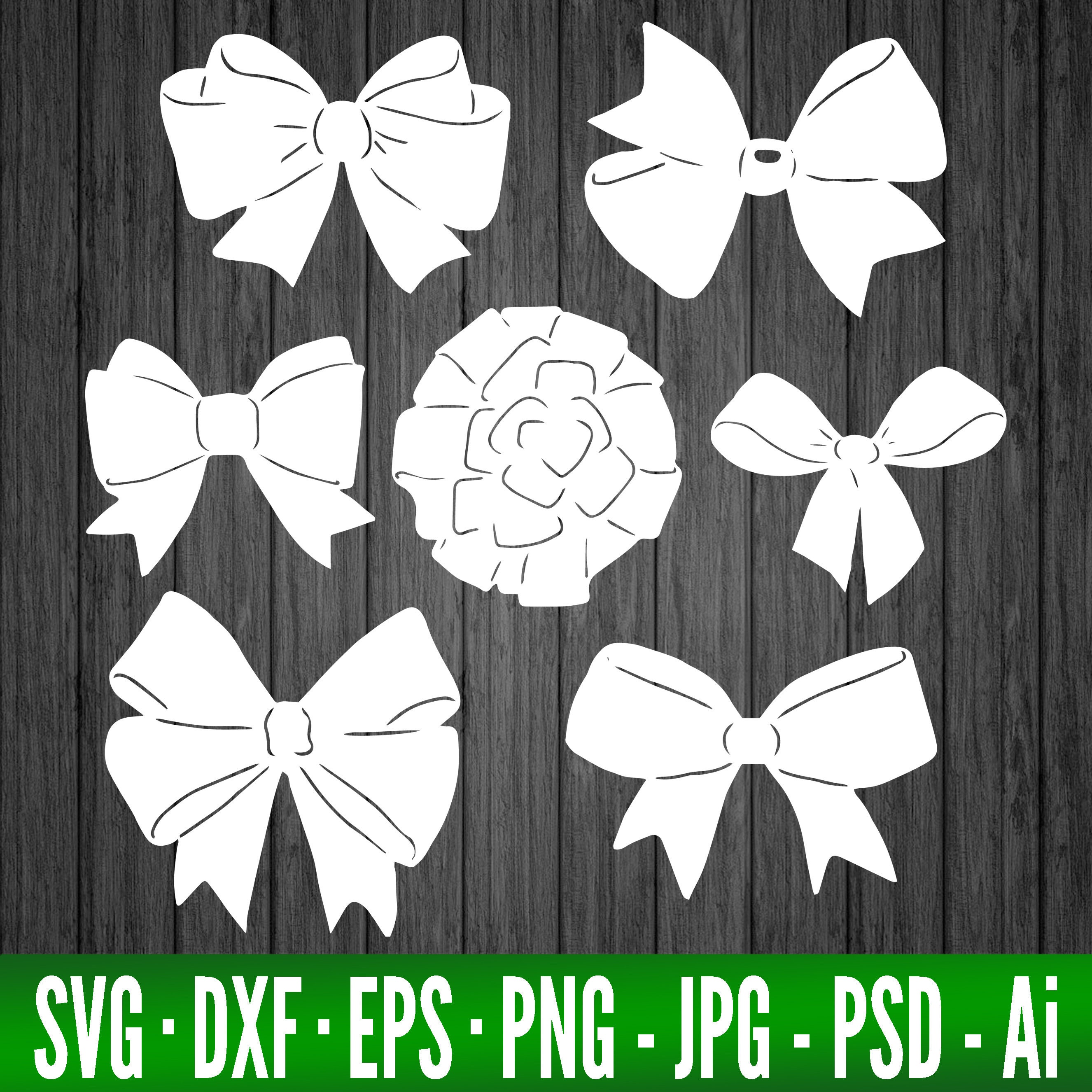 Christmas Bow SVG Bundle Christmas SVG Holiday SVG - Etsy
