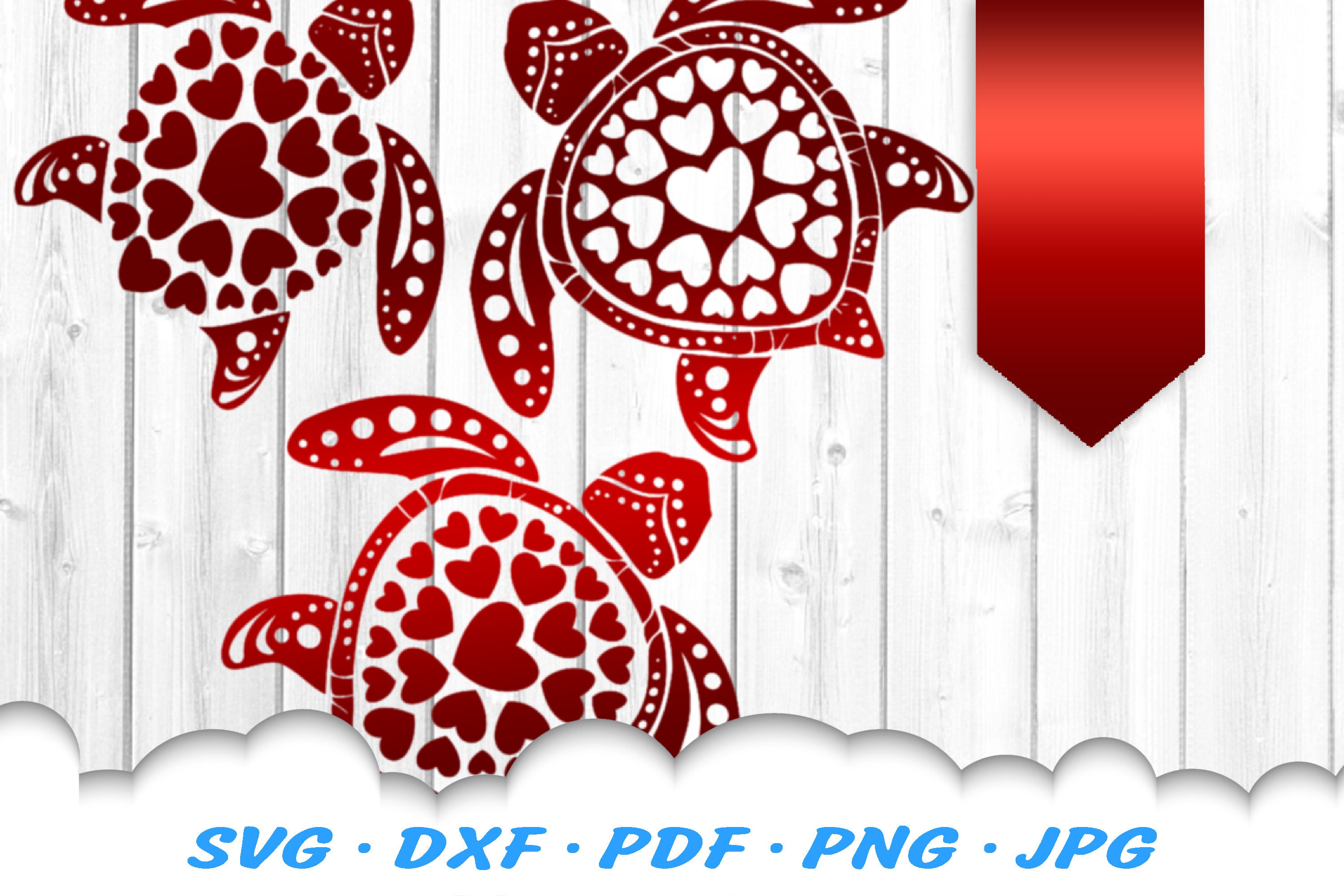BIG Valentine Mandala Heart Turtle SVG Bundle Sea Turtle SVG - Etsy