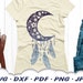 Moon & Stars Celestial Dreamcatcher SVG - Dreamcatcher SVG Files for ...