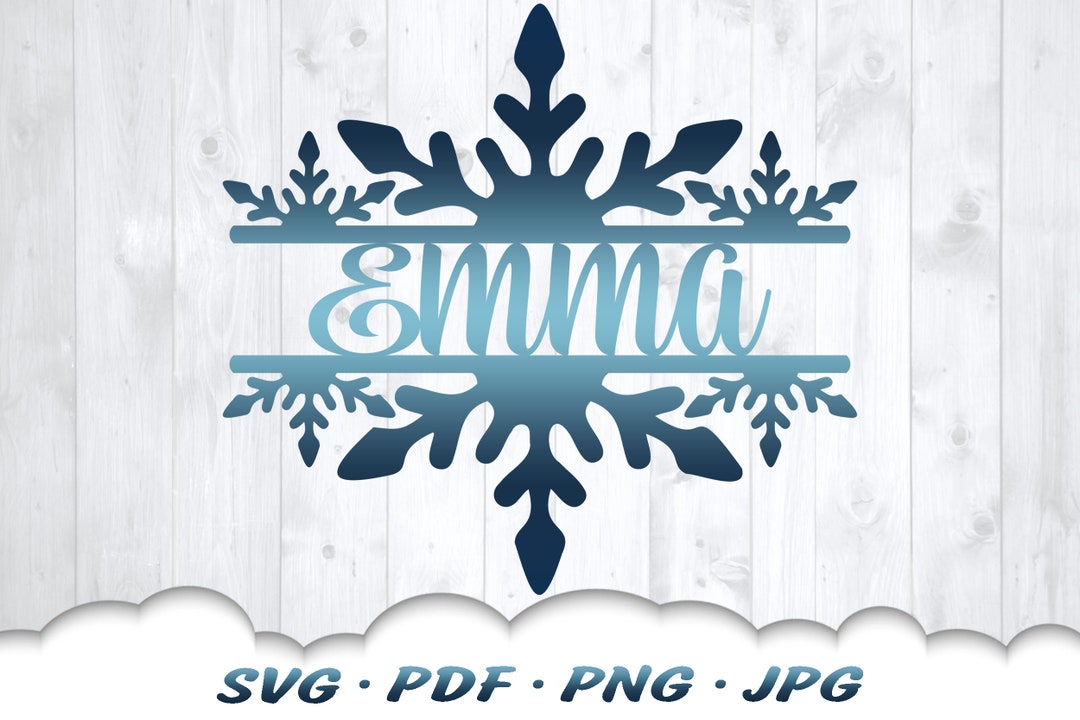 Snowflake Monogram Svg - Snowflake Svg Files for Cricut - Christmas Svg ...