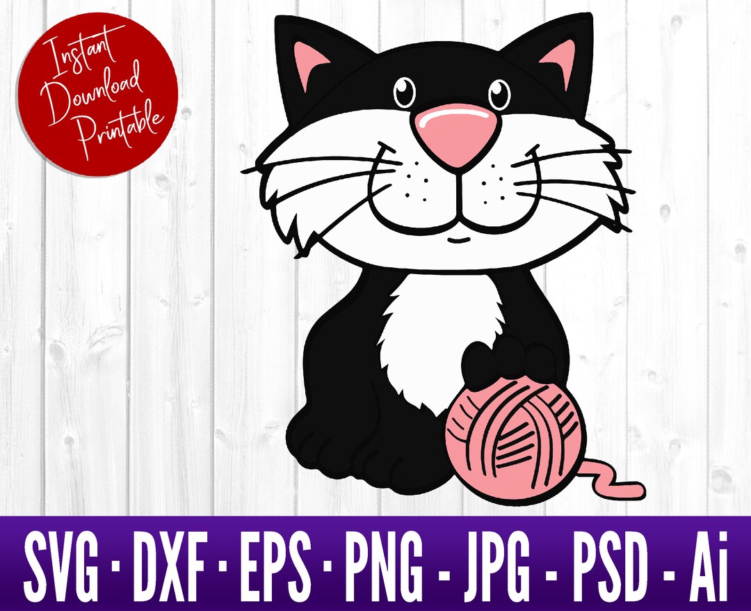 Kitty Cat SVG - Cat Lover's Svg - Cat SVG Files for Cricut - Kitty SVG ...