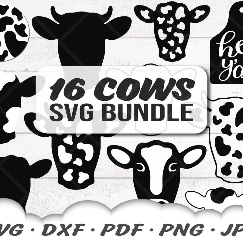 Cow Svg - Etsy