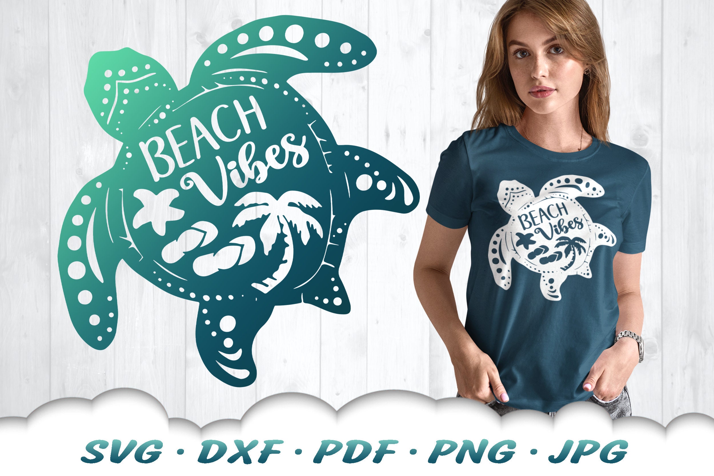 Beach Vibes Turtle Svg Bundle Sea Turtle Svg Files for - Etsy Australia