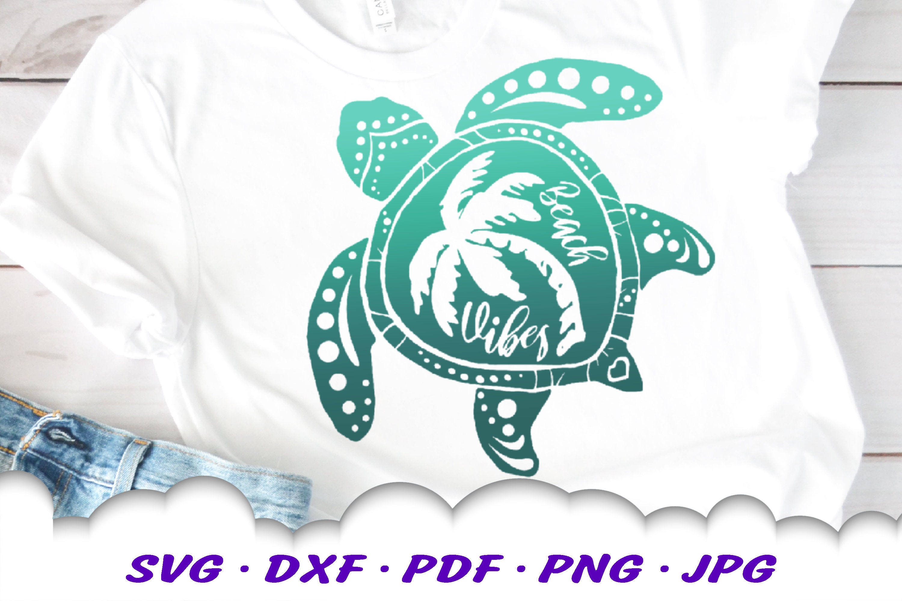 Beach Vibes SVG File for Cricut Digital download Beach T-shirt print ...