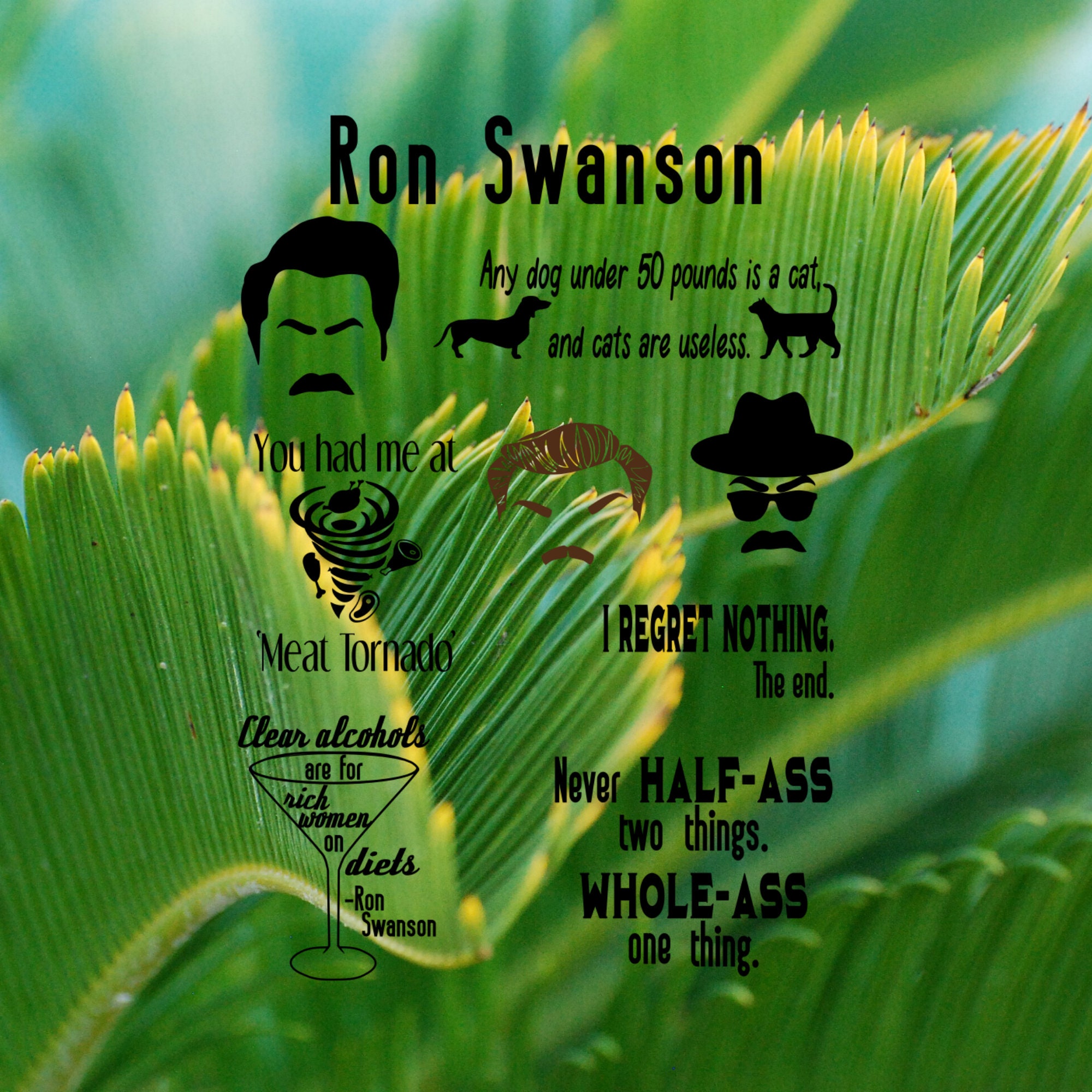 Ron Swanson Bundle SVG File - Etsy