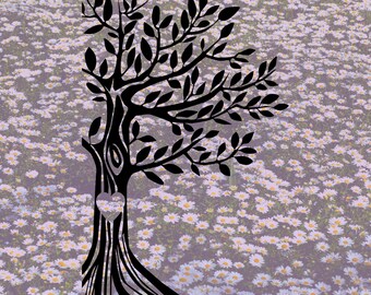 Tree With Carved Heart and Initials SVG/DXF Glass Block - Etsy