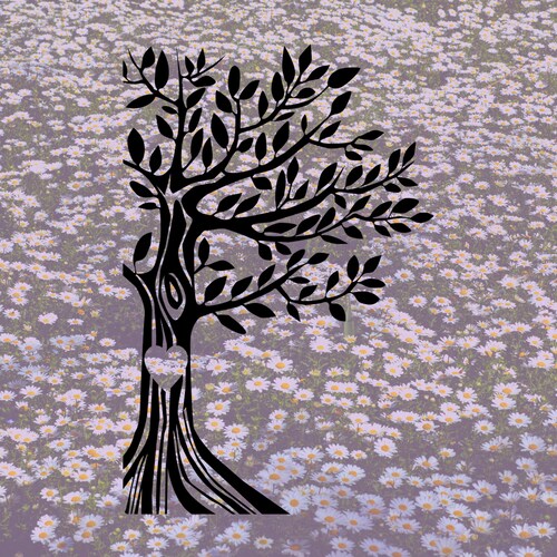 Tree With Carved Heart and Initials SVG/DXF Glass Block - Etsy