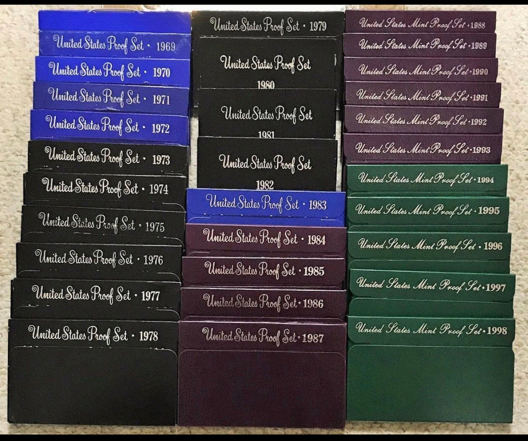 U.S. Proof Sets 1969-1998 Pick Your Date - Etsy