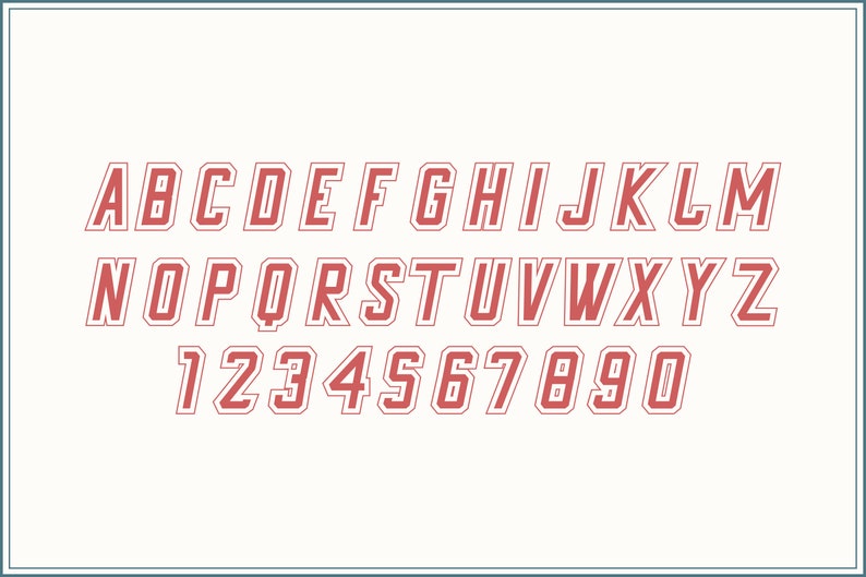 Varsity Font SVG, Retro Athletic Font SVG, Jersey Font Svg, Sports Svg ...