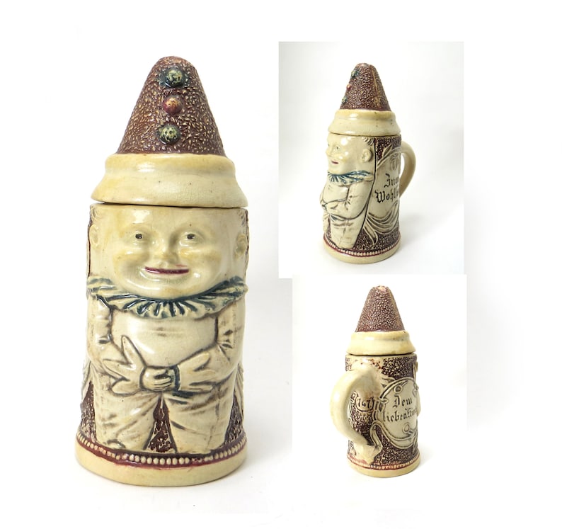 Antique Diesinger Miniature Character Figure Clown 1/8L Beer - Etsy