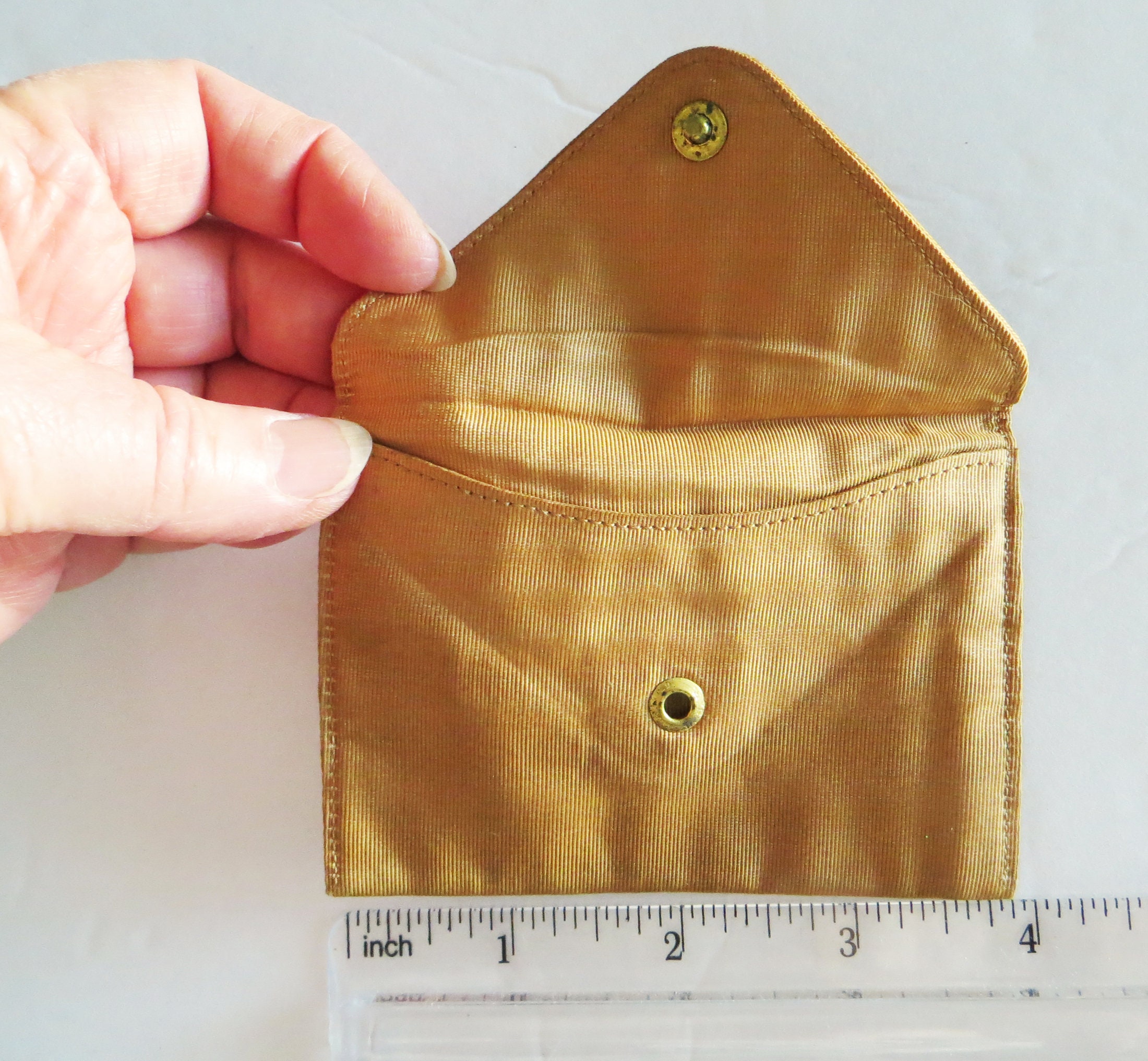Four Vintage Small Purse Pouches, for Coins or Mirror to Insert Inside ...
