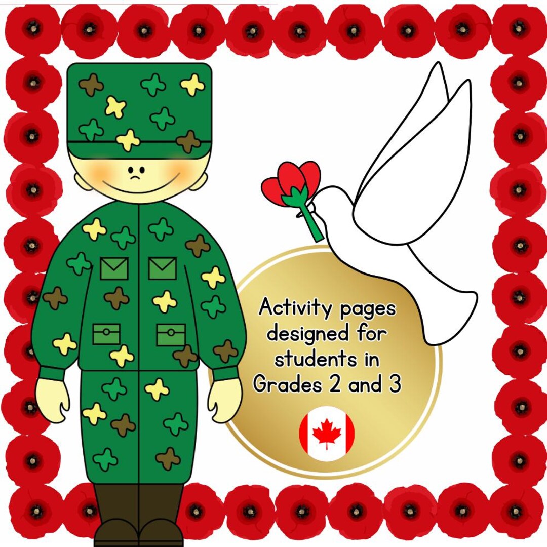 Remembrance Day Activities Canada | Reading, Poetry & Coloring Pages ...