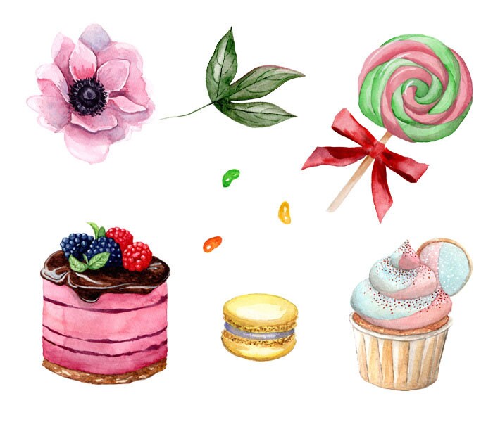 Candy Shop, Sweet Clipart, Cake Clipart, Desserts, Cupcake Clipart ...