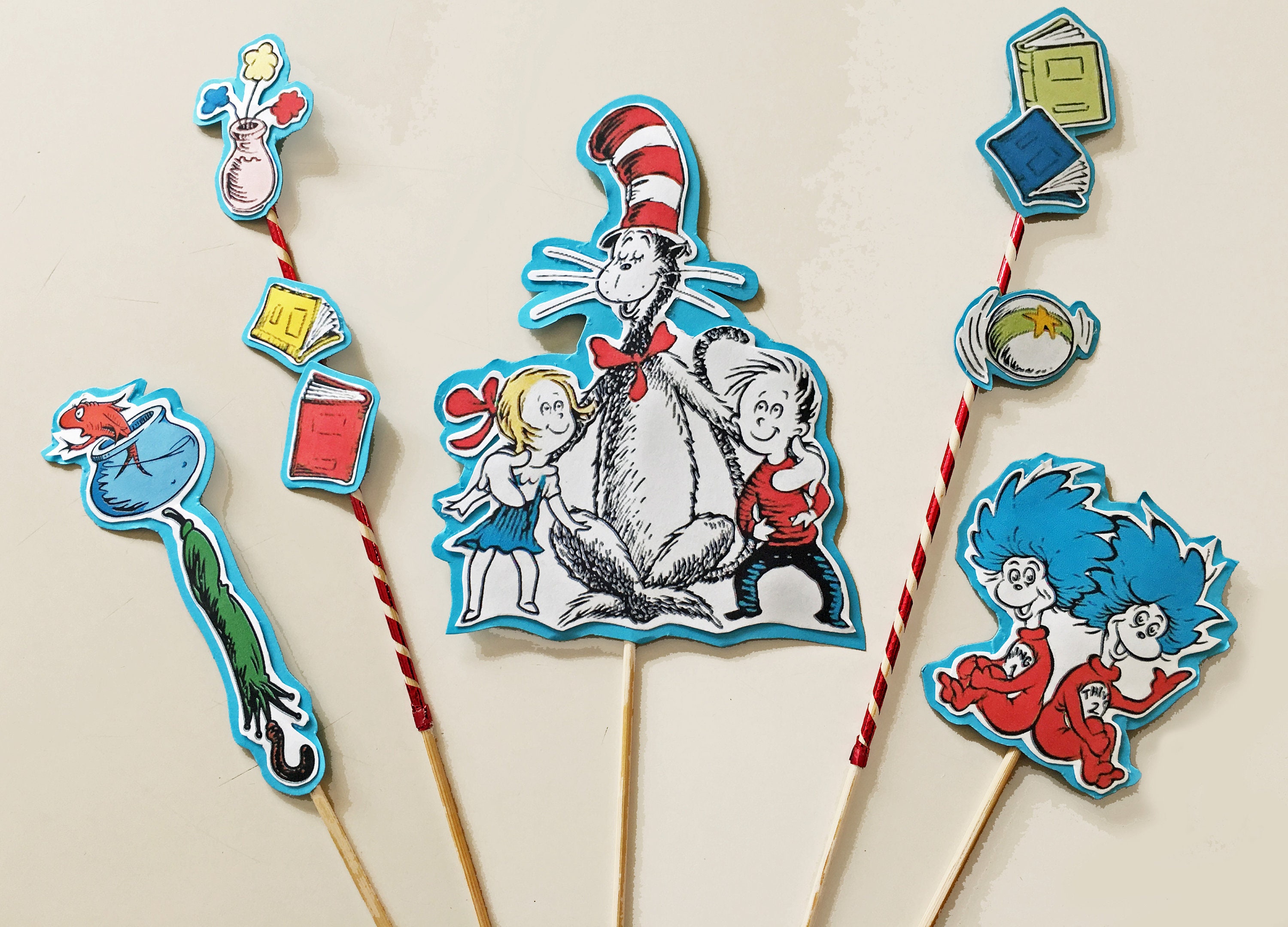 Dr Seuss Cake Toppers