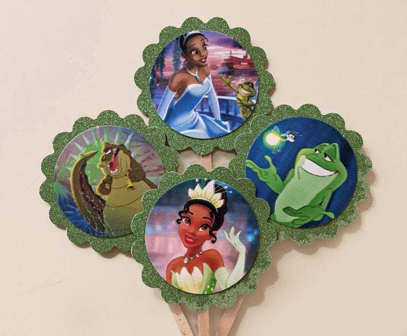 Princess Tiana Cupcake Toppers - Etsy