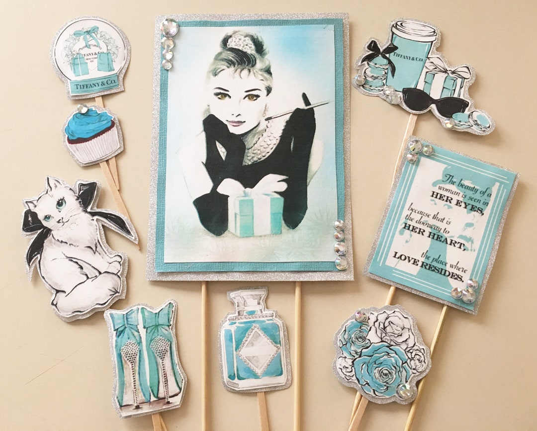 Glam * Breakfast at Tiffany's Cake Topper - Etsy