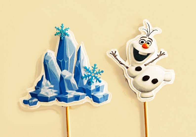 Princess Elsa & Ana Cake Topper - Etsy
