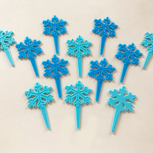 Snowflake Cupcake Toppers - Etsy