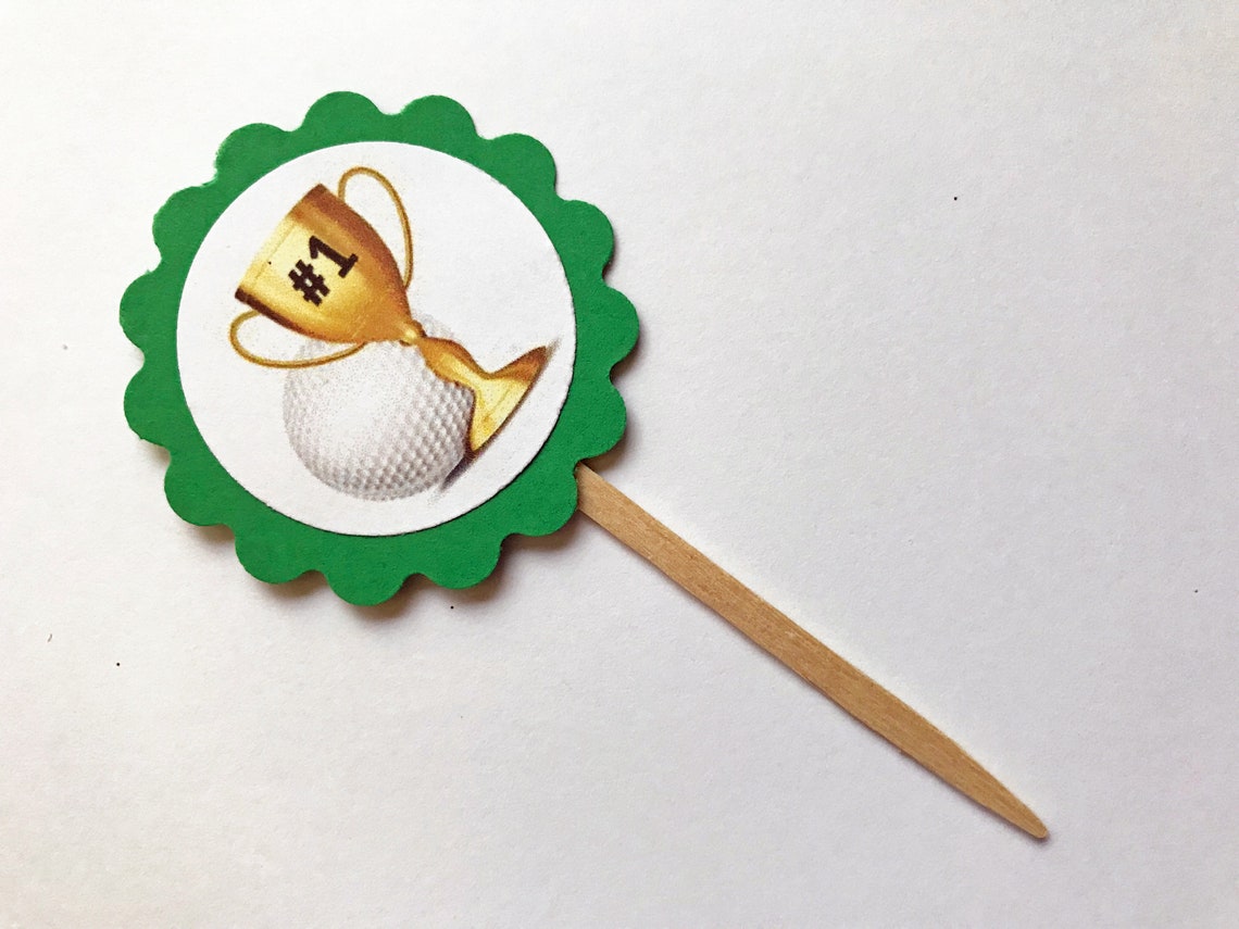 Sports-golf Theme Cupcake Toppers - Etsy