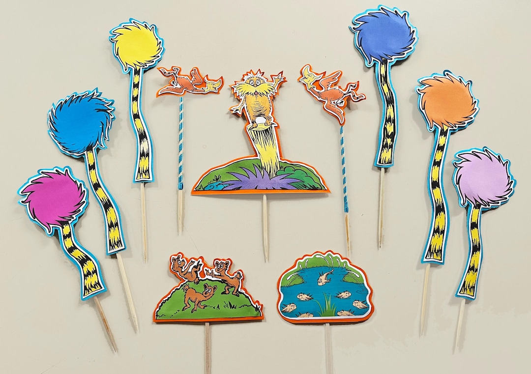 Lorax Cake Topper ( 11 Pieces ) - Etsy