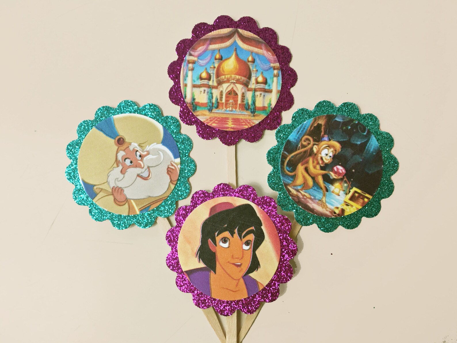Princess Jasmine * Cupcake Toppers - Etsy