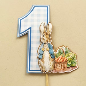 Peter Rabbit & Number Cake Toppers - Etsy