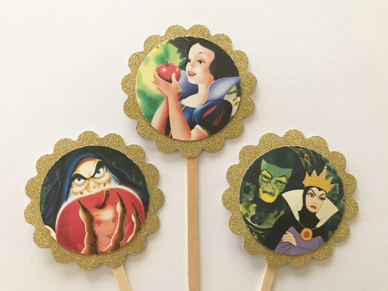 Princess * Snow White Cupcake Toppers - Etsy