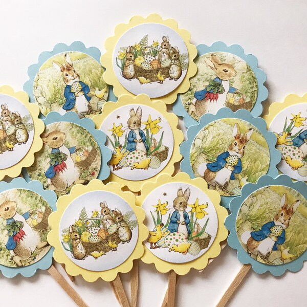 Peter Rabbit Cupcake Topper - Etsy
