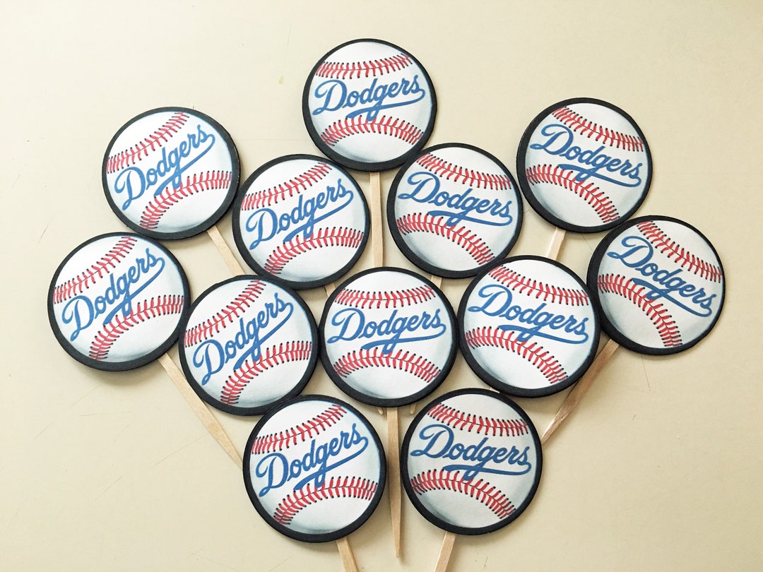 Sports * Baseball "dodgers" Cupcake Toppers - Etsy
