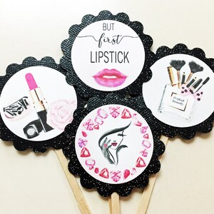 Glam * Hello Beautiful Cupcake Toppers - Etsy