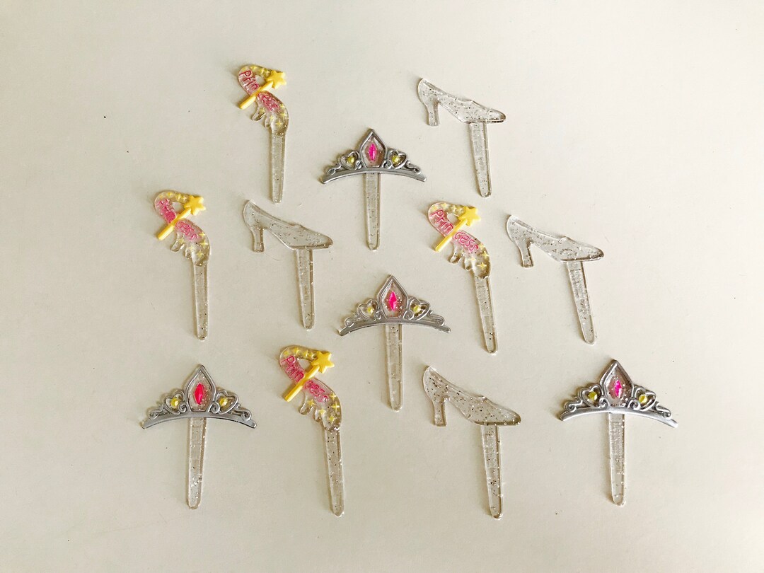 Princess Picks Cupcake Toppers - Etsy