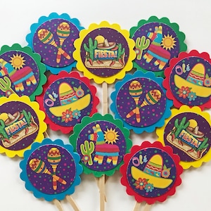 Fiesta Time * Cupcake Topper - Etsy